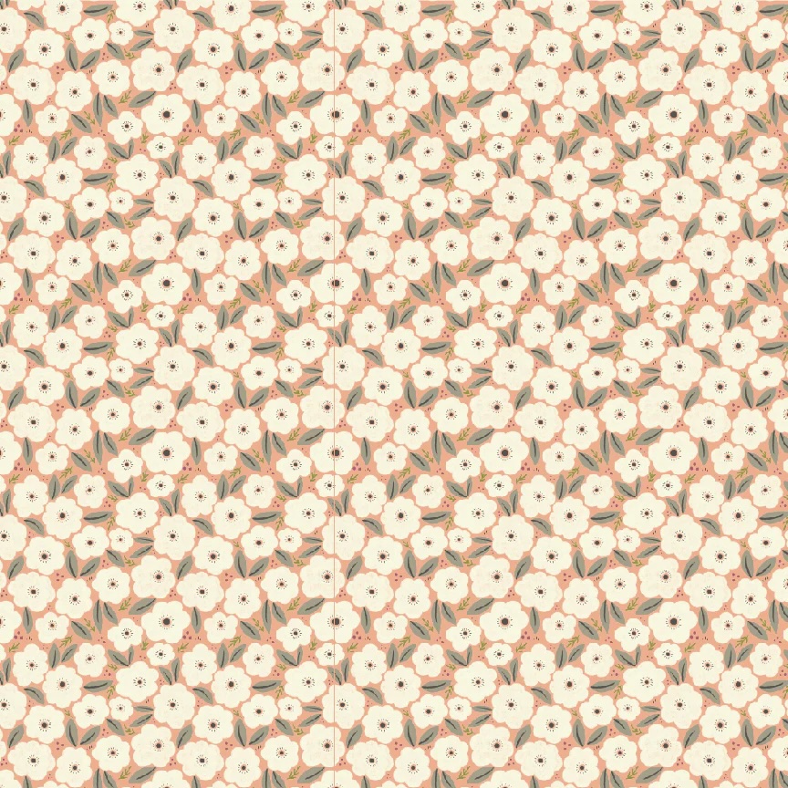 Cottage Charm by Kenzie Elston - Always Anemone in Peach | Sewcial ...